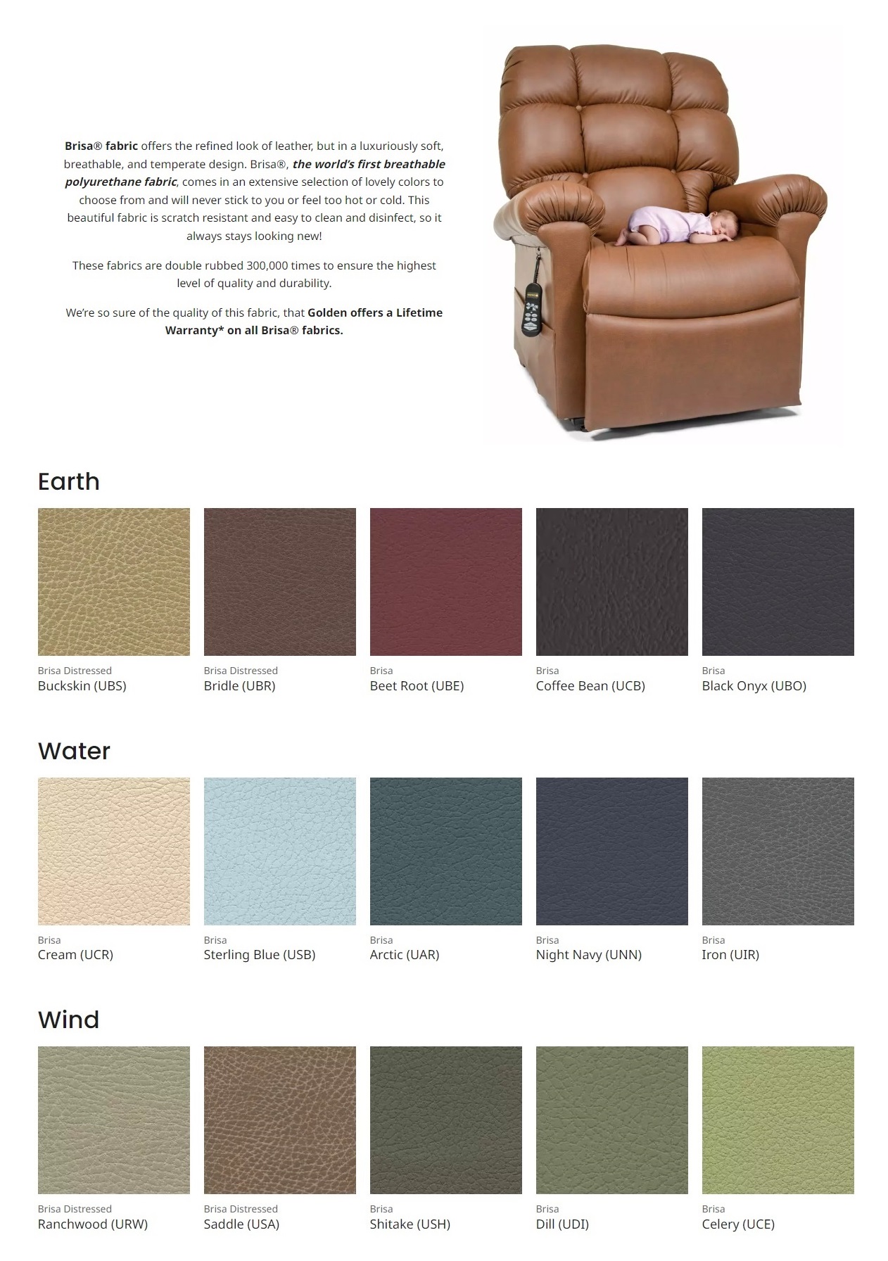 Golden Fabrics | Lift Chair Fabrics | GetActive Home Medical